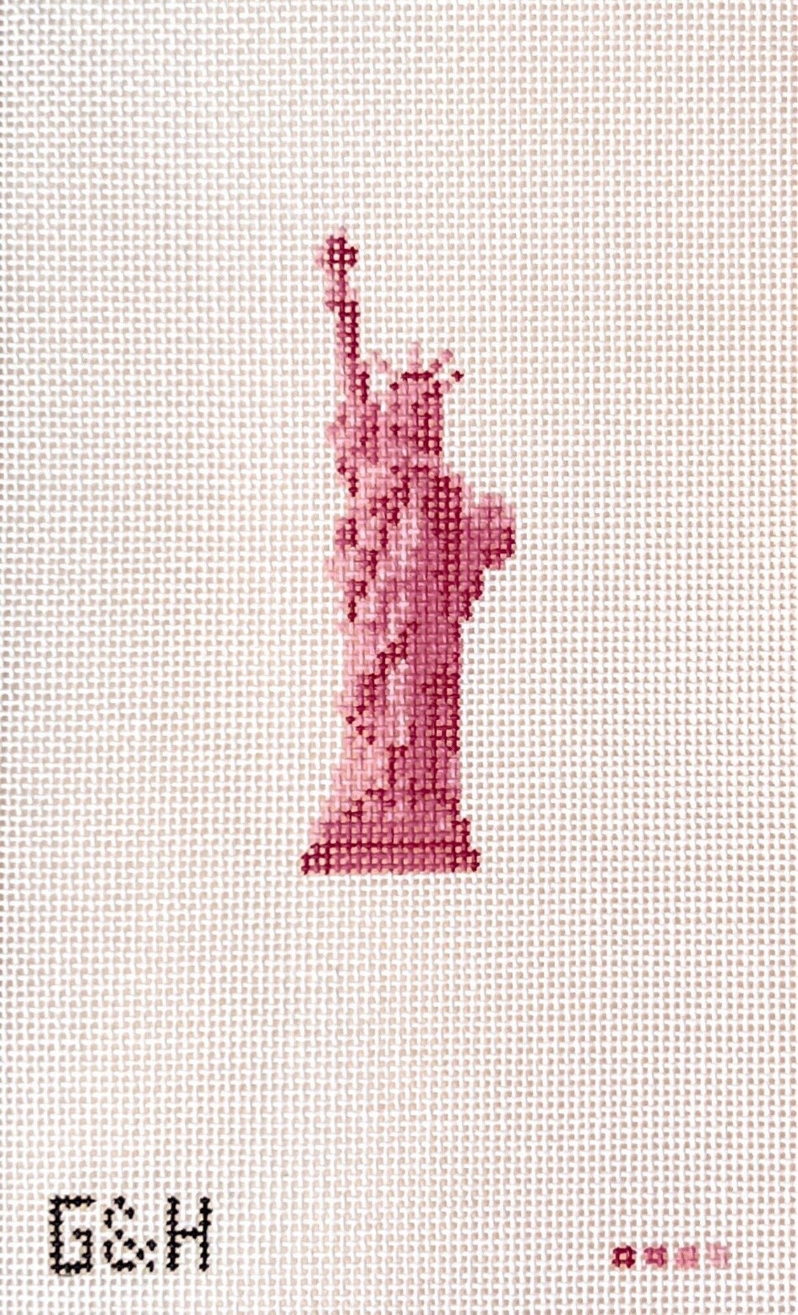 Pink Statue of Liberty Needlepoint Canvas - Valentine’s Day 2024 ...