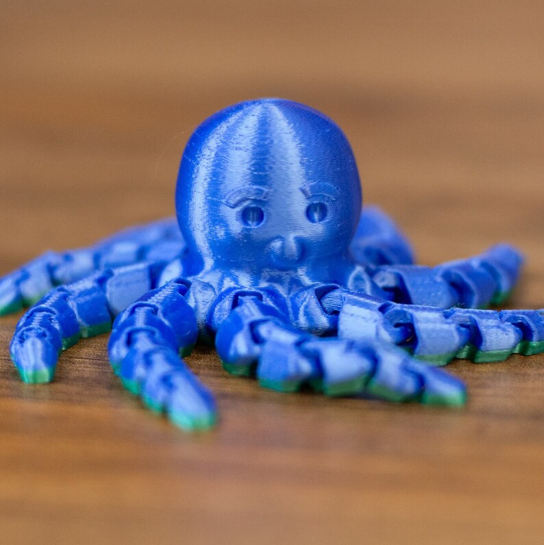 Articulated Octopus 3D Printed Multiple Colors Available - Etsy