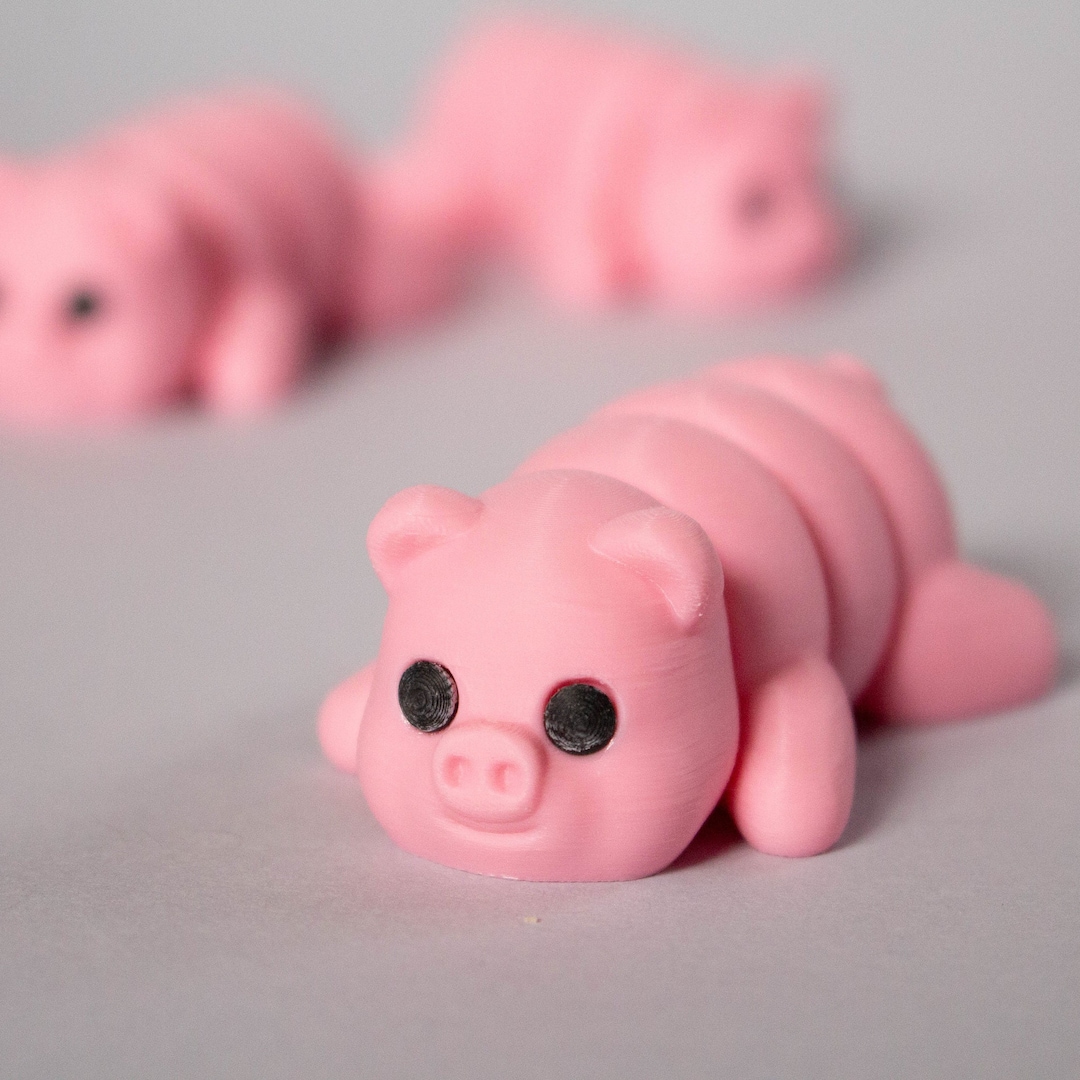 Baby Pig Articulated 3D Print (designed by ZOU3D) - Etsy