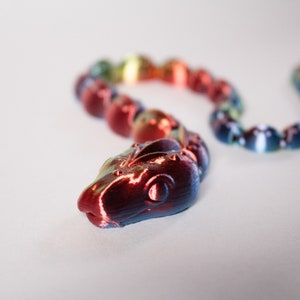 Articulated Snake, Cindersnake, 3D Printed, by Cinderwing3d, Authorized ...