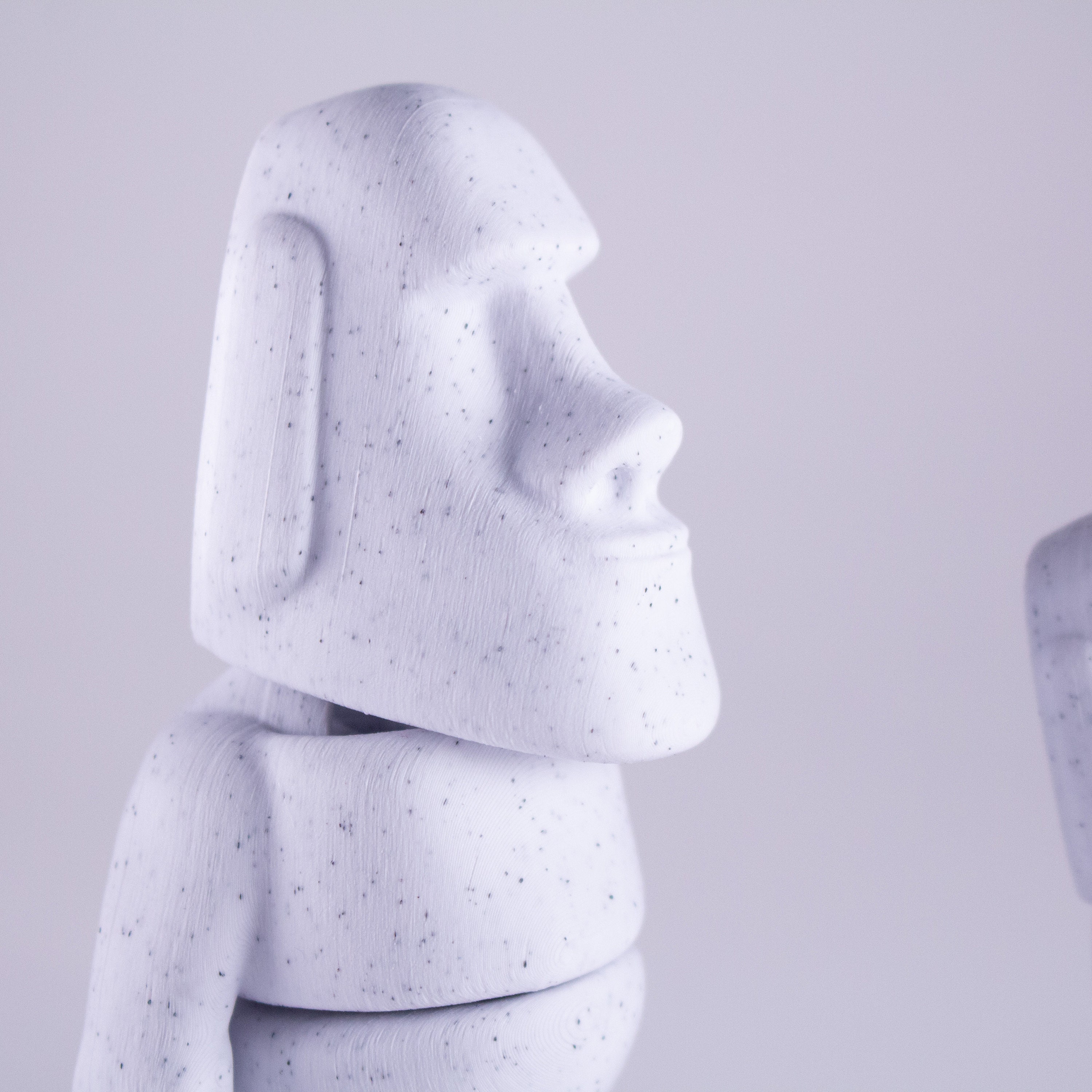 Tiny Moai 3D Printed Model Easter Island - Etsy