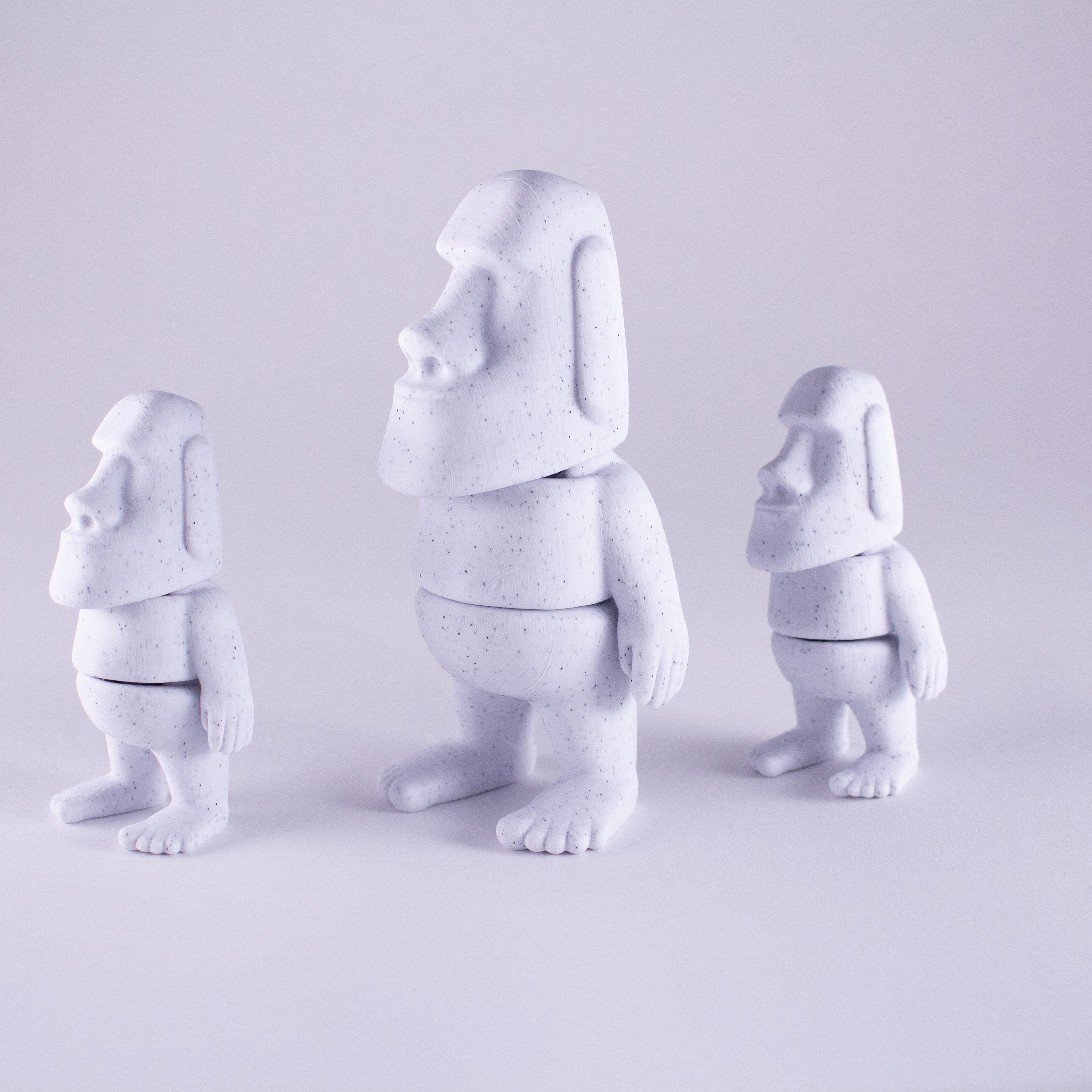 Tiny Moai 3D Printed Model Easter Island - Etsy