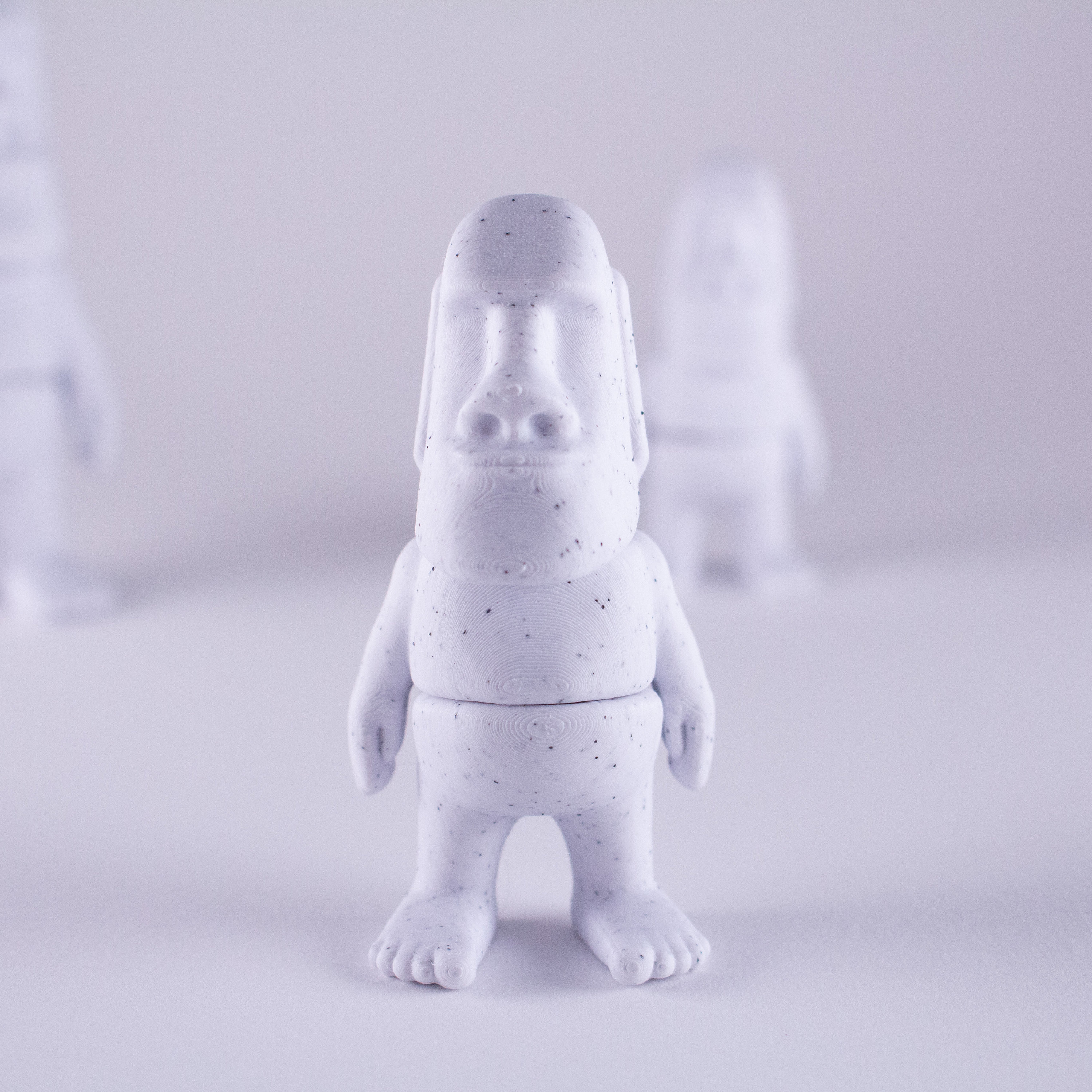 Tiny Moai 3D Printed Model Easter Island - Etsy
