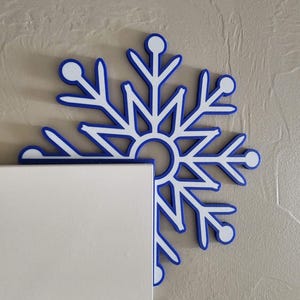 Snowflake 3D Printed Door Frame Corner Decoration - Holiday Decor - Etsy