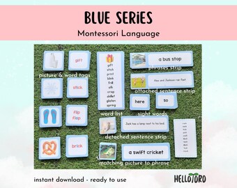 Montessori Blue Language Series - Etsy