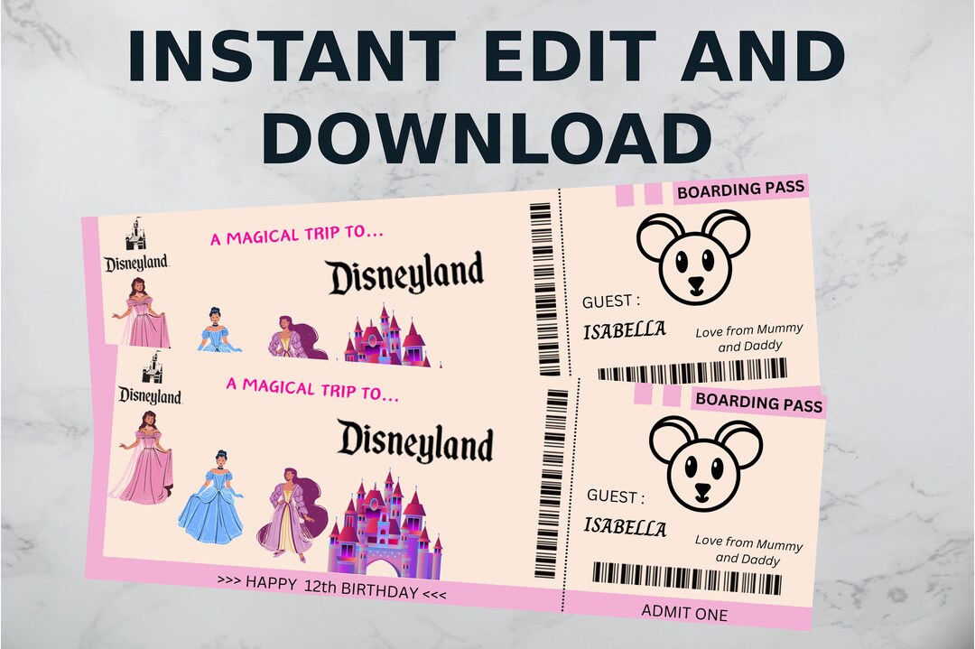 PERSONALISED Theme Park Keepsake Surprise Adventure Trip Special ...