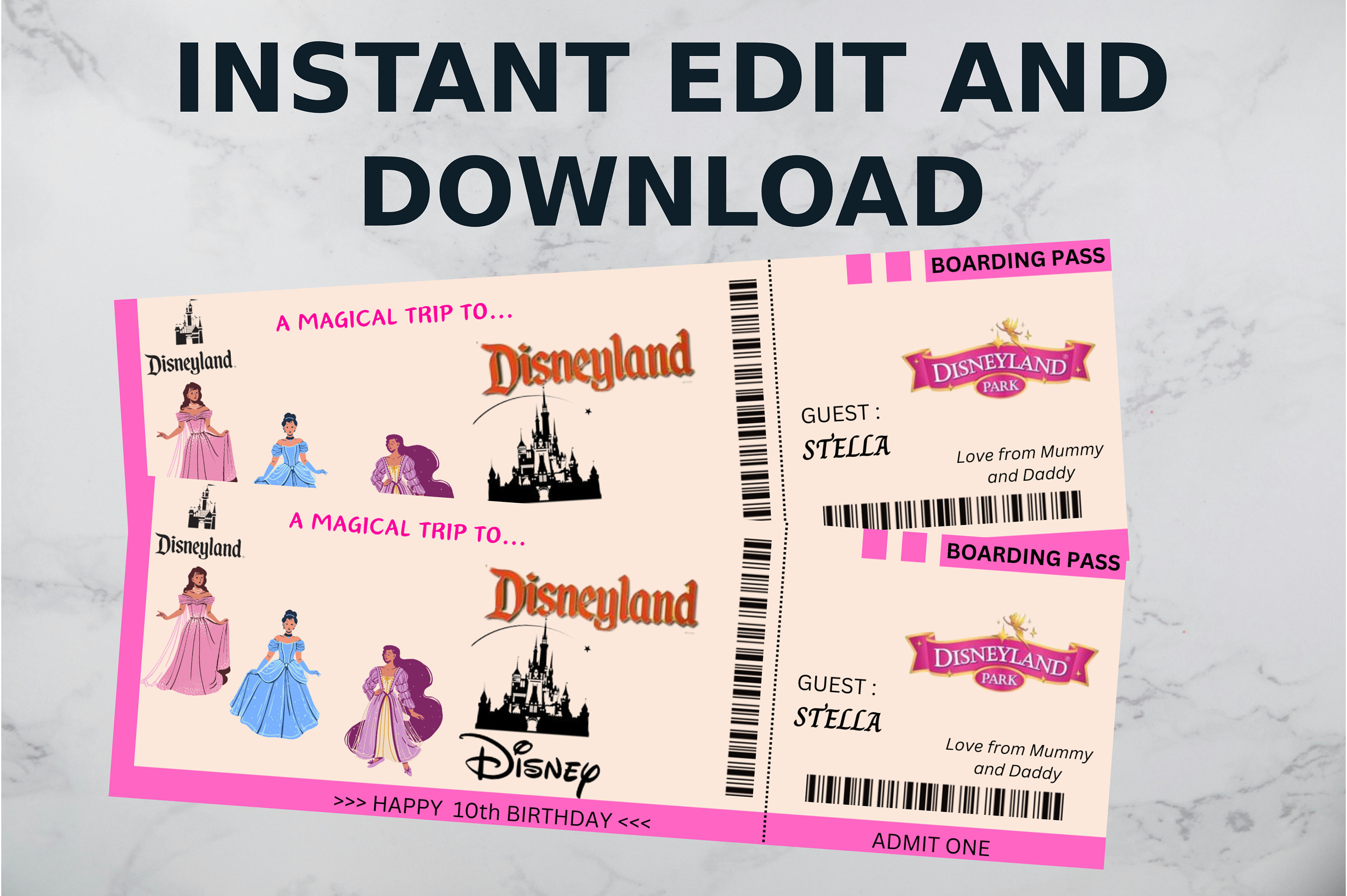 PERSONALISED Theme Park Keepsake Surprise Adventure Trip Special ...