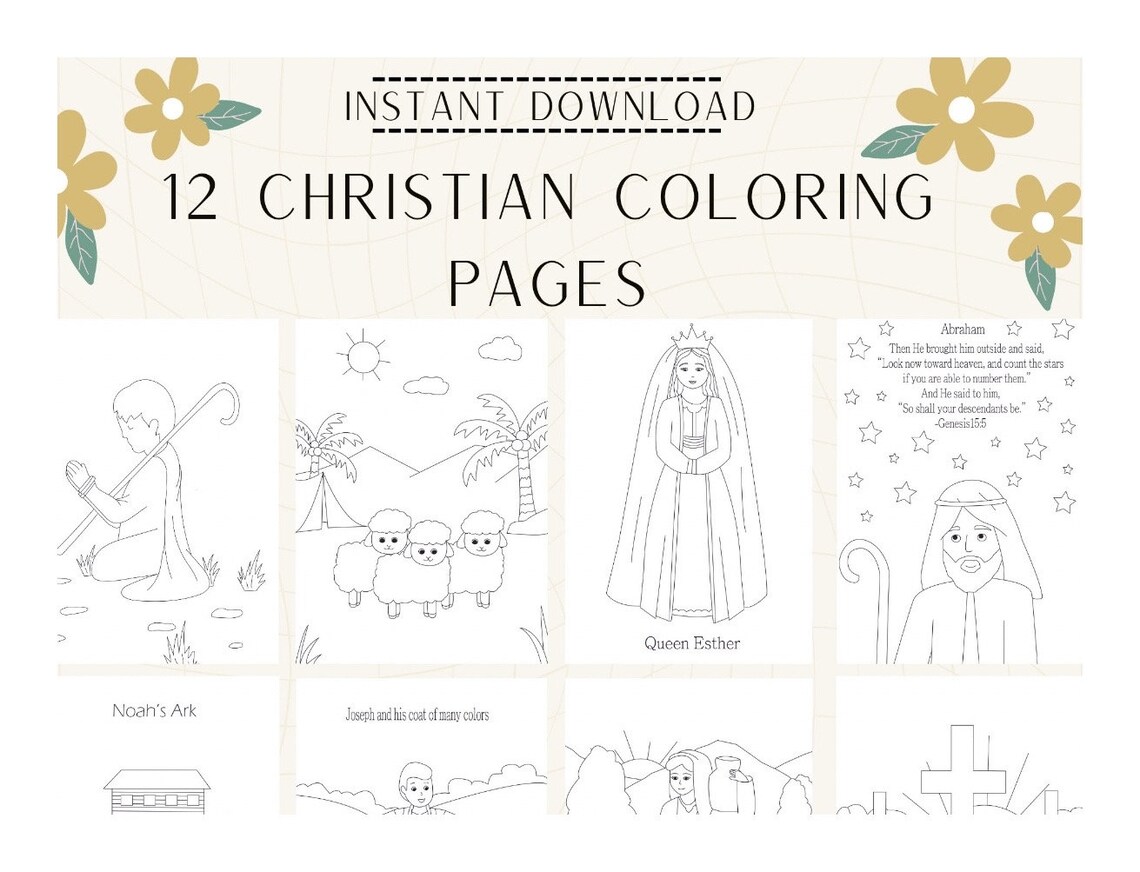 12 Biblical Printable Bible Verse Coloring Pages, Adult, and Kids ...