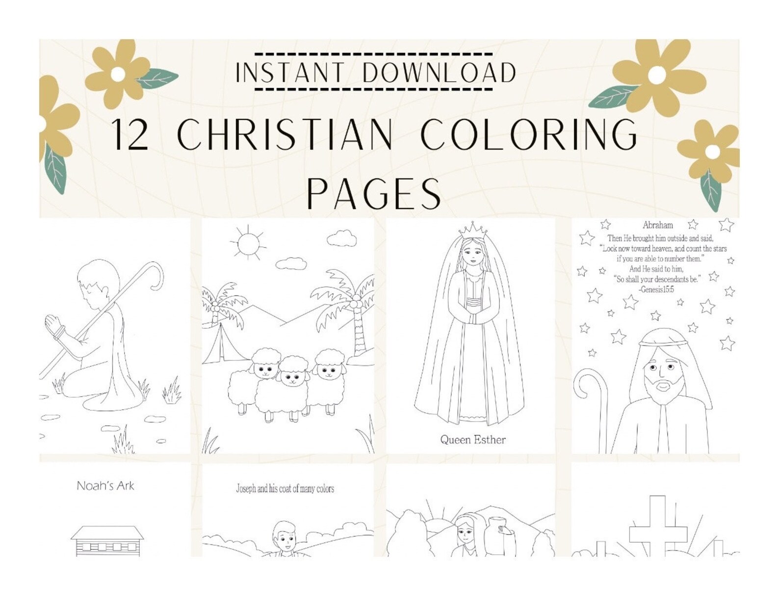 12 Biblical Printable Bible Verse Coloring Pages, Adult, and Kids ...