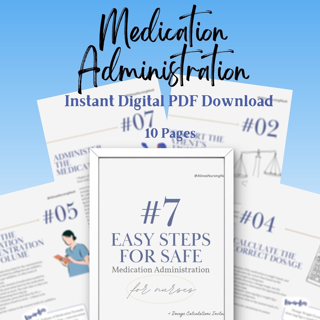 Medication Administration Guide for Nurses, Nursing Guide, Nursing ...