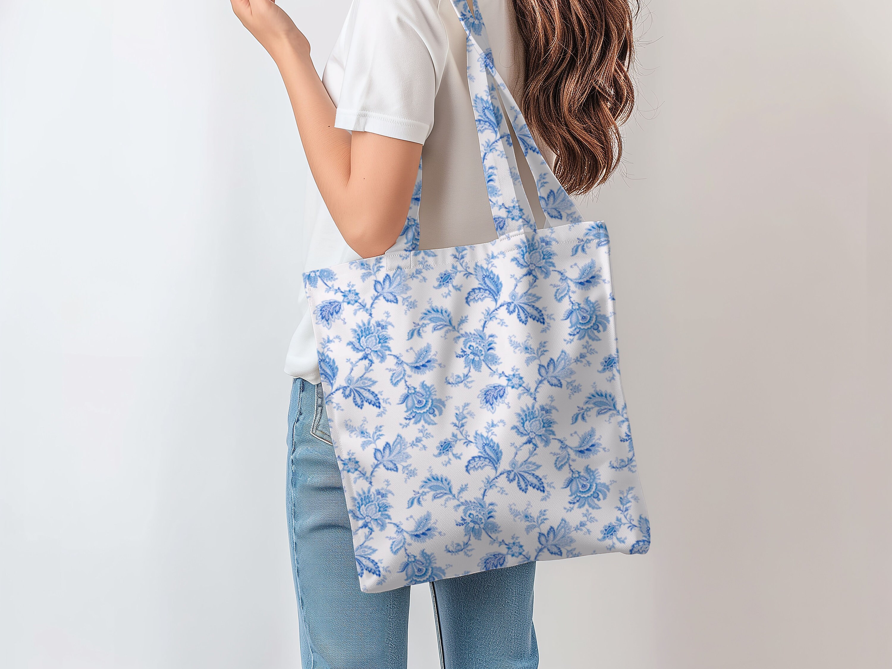 Tote Bag Model Mockup, Tote Mockup Canva Drag & Drop, Transparent PNG ...