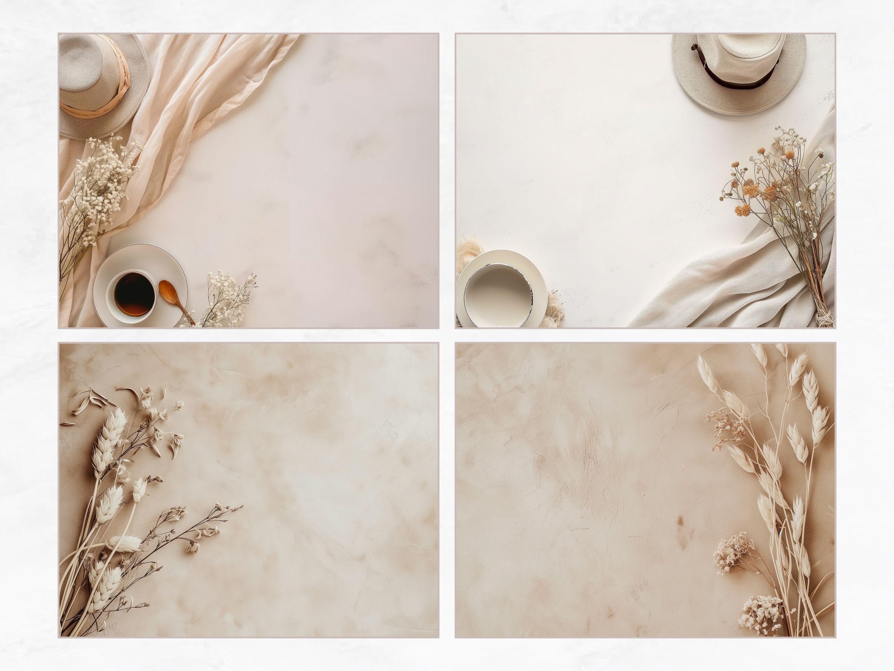 Boho Backgrounds Ultimate Bundle, 30 Boho Flat Lay Background Mockups ...