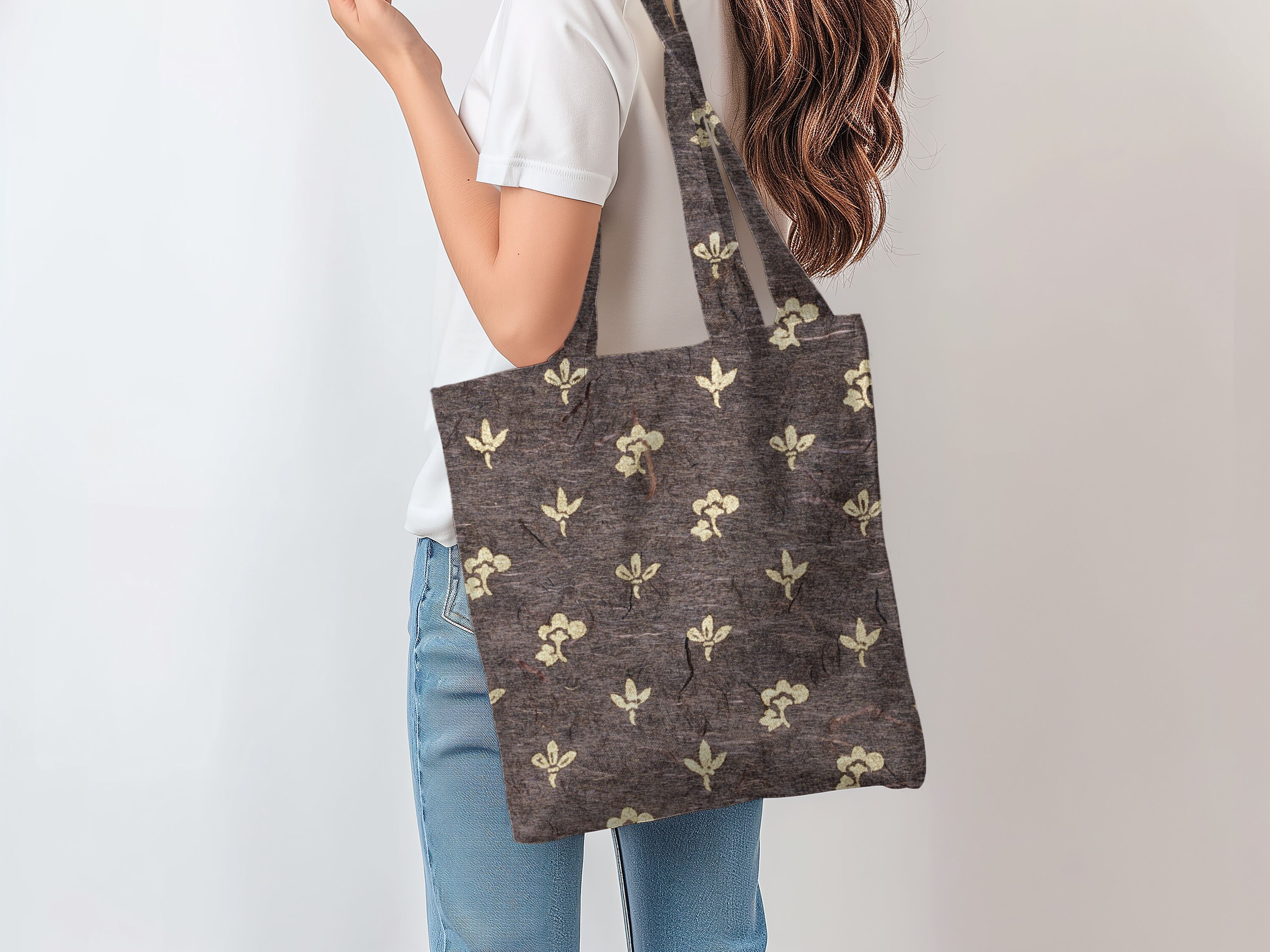 Tote Bag Model Mockup, Tote Mockup Canva Drag & Drop, Transparent PNG ...