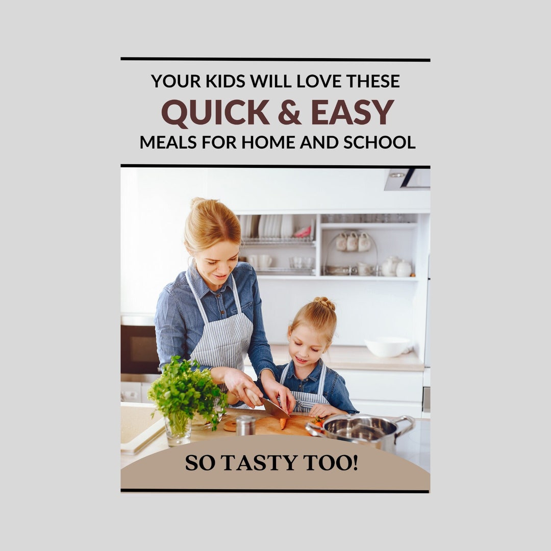 Quick and Easy Bites: Yummy Recipes for Kids - Etsy