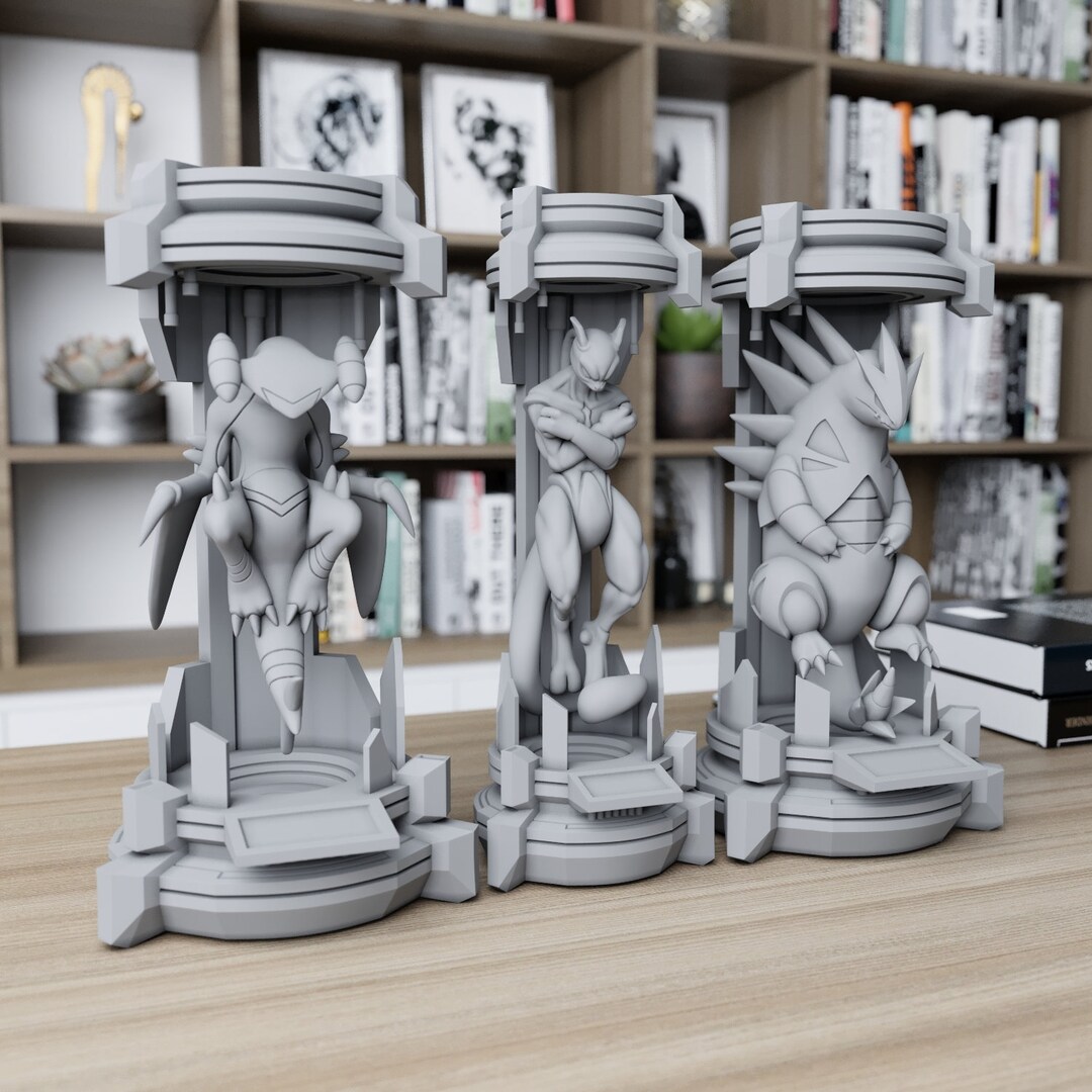 Mewtwo Tyranitar Garchomp in Laboratory Containment Capsule - Etsy ...