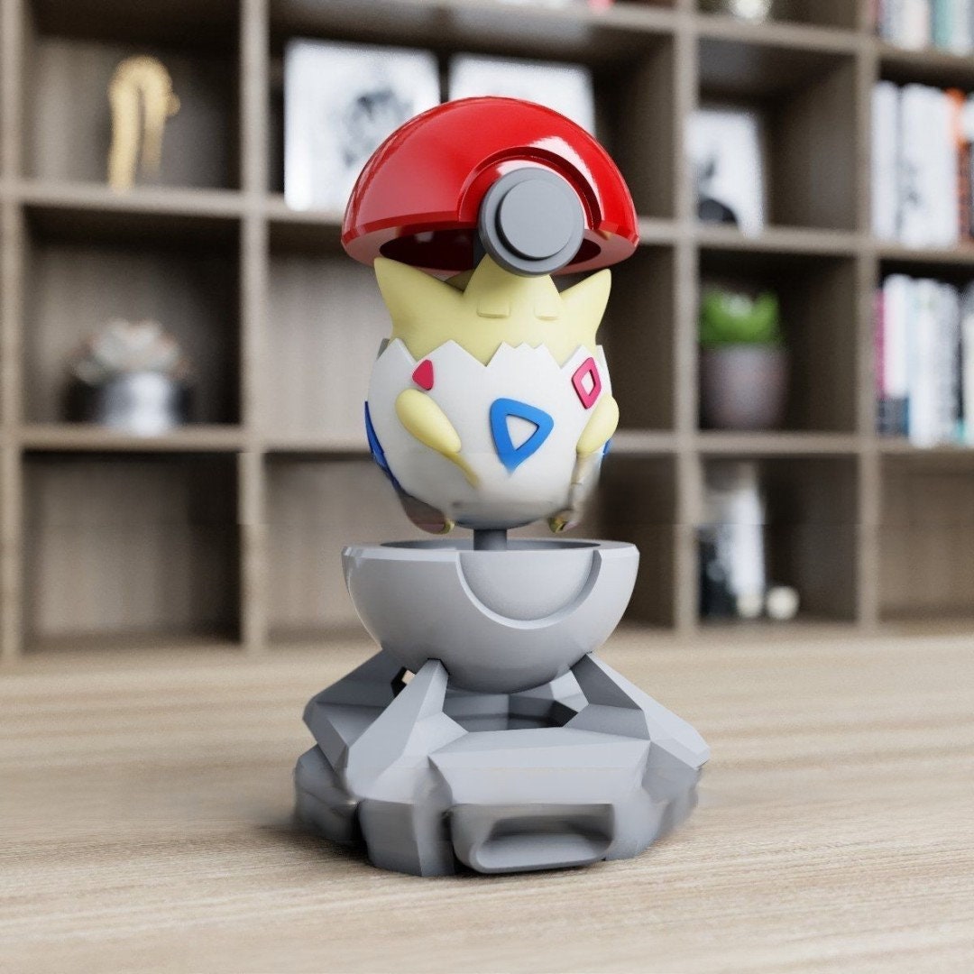 Togepi and Bellossom in Pokeball Capsule - Etsy