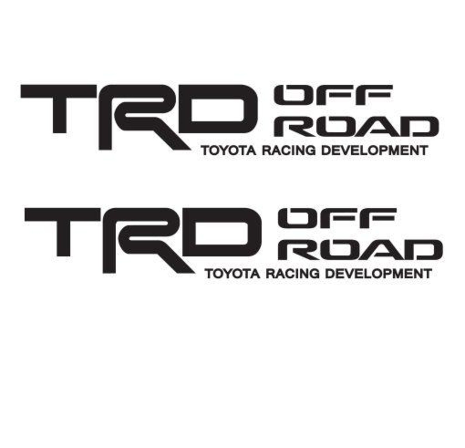 2 X Toyota TRD Custom Decals, 100% Customizable - Etsy