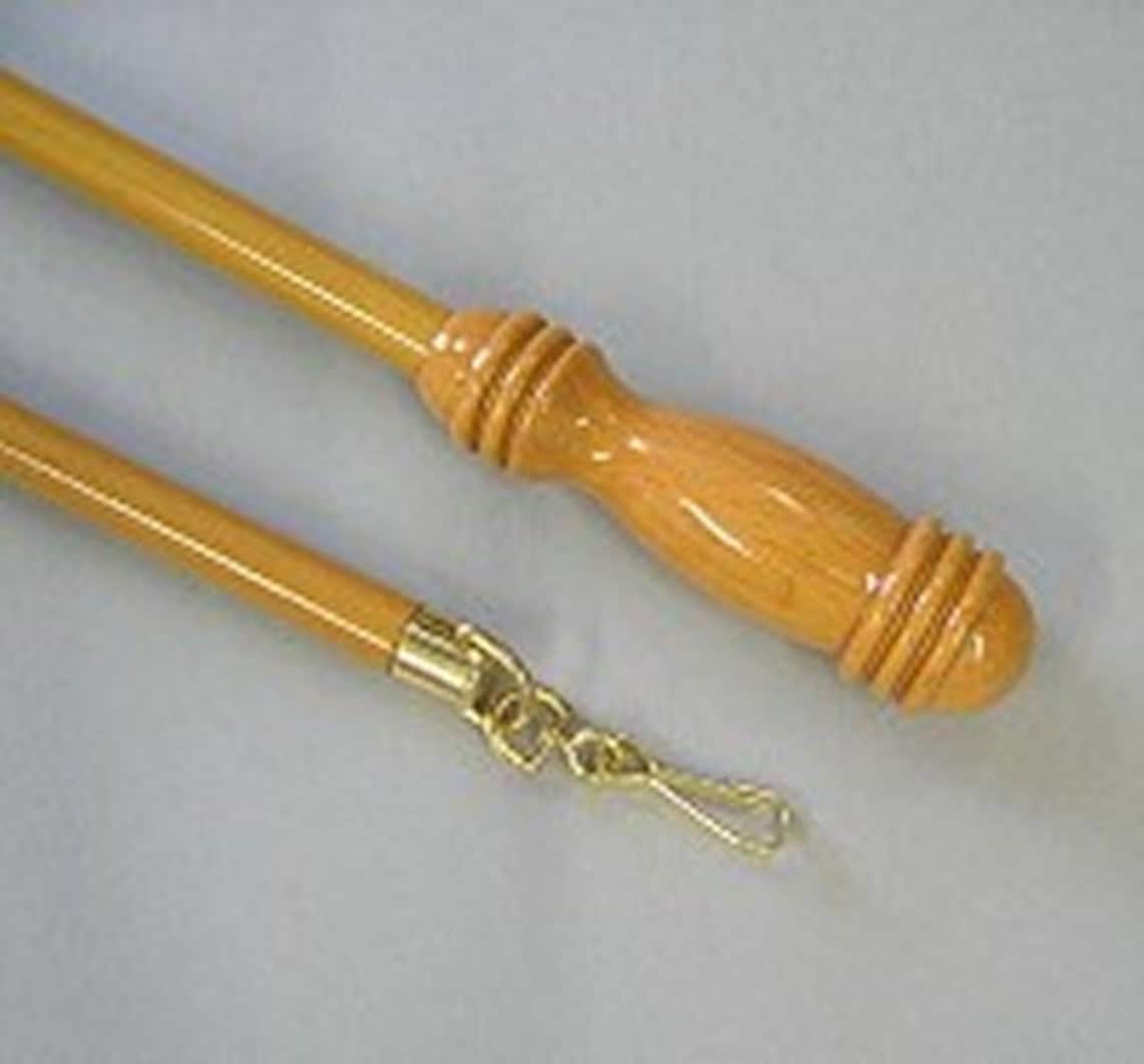 Wood Curtain Draw Pulls - Etsy