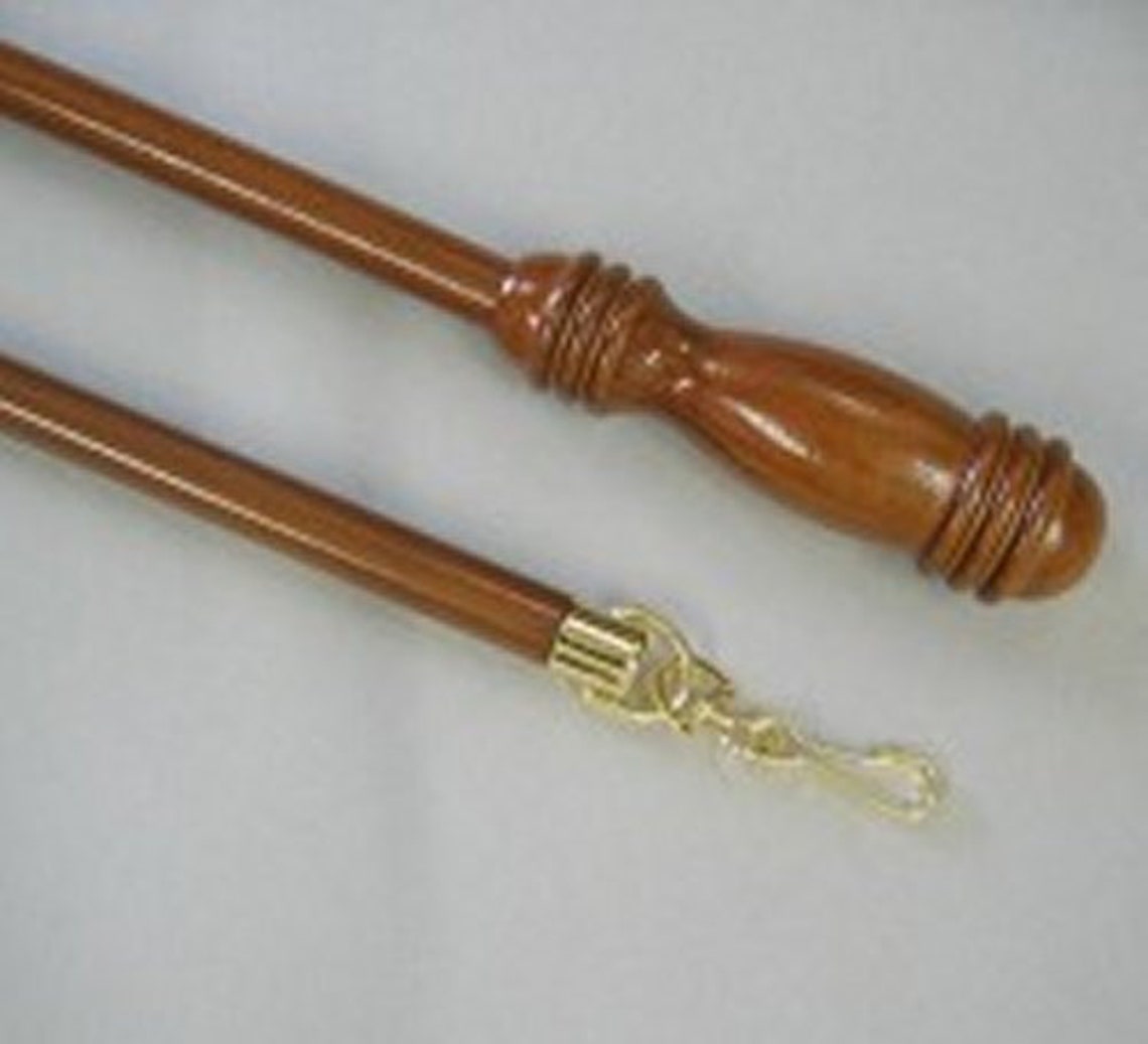 Wood Curtain Draw Pulls - Etsy