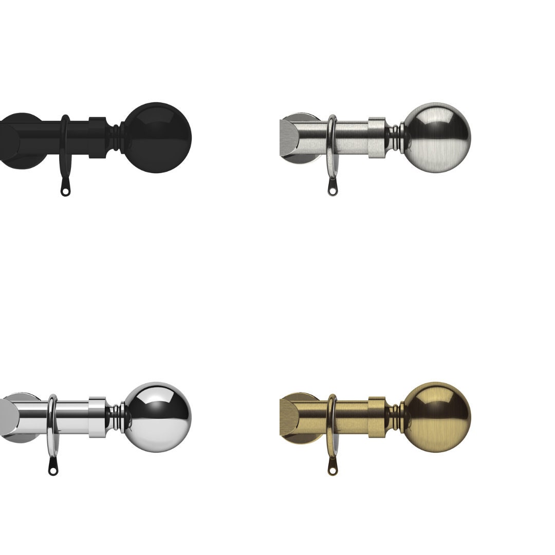 Integra 35mm Metal Curtain Poles - Etsy