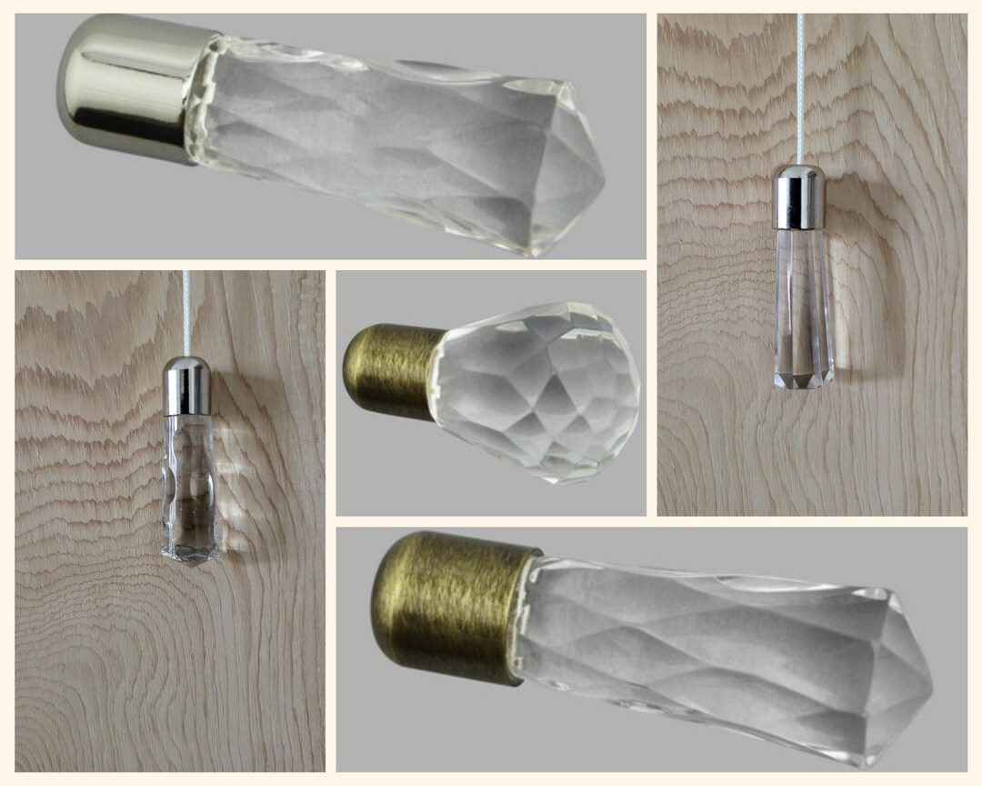 Glass Cut Cord Pulls for Curtains Blinds Light Pulls - Etsy