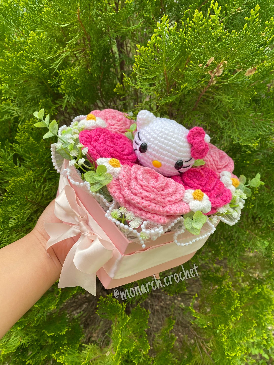 Hello Kitty Crochet Heart Box - Etsy