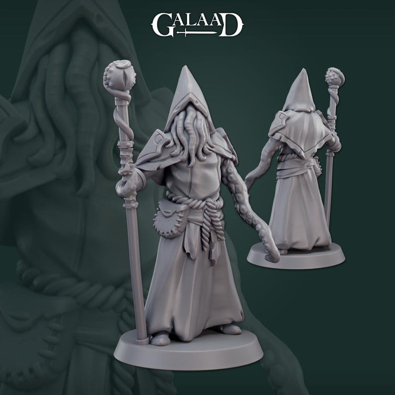 Cursed Cultists Galaad Miniatures RPG Miniature for Fantasy Game - Etsy