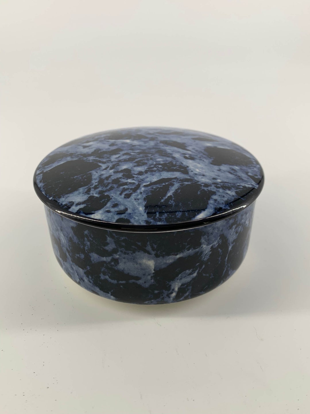 Villeroy & Boch Marble Blue Ceramic Candy Box, Trinket Dish, No Chips ...