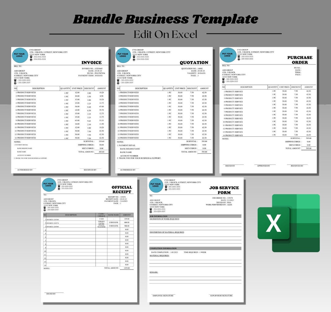All-in-one Business Template Pack, Professional Design Templates ...