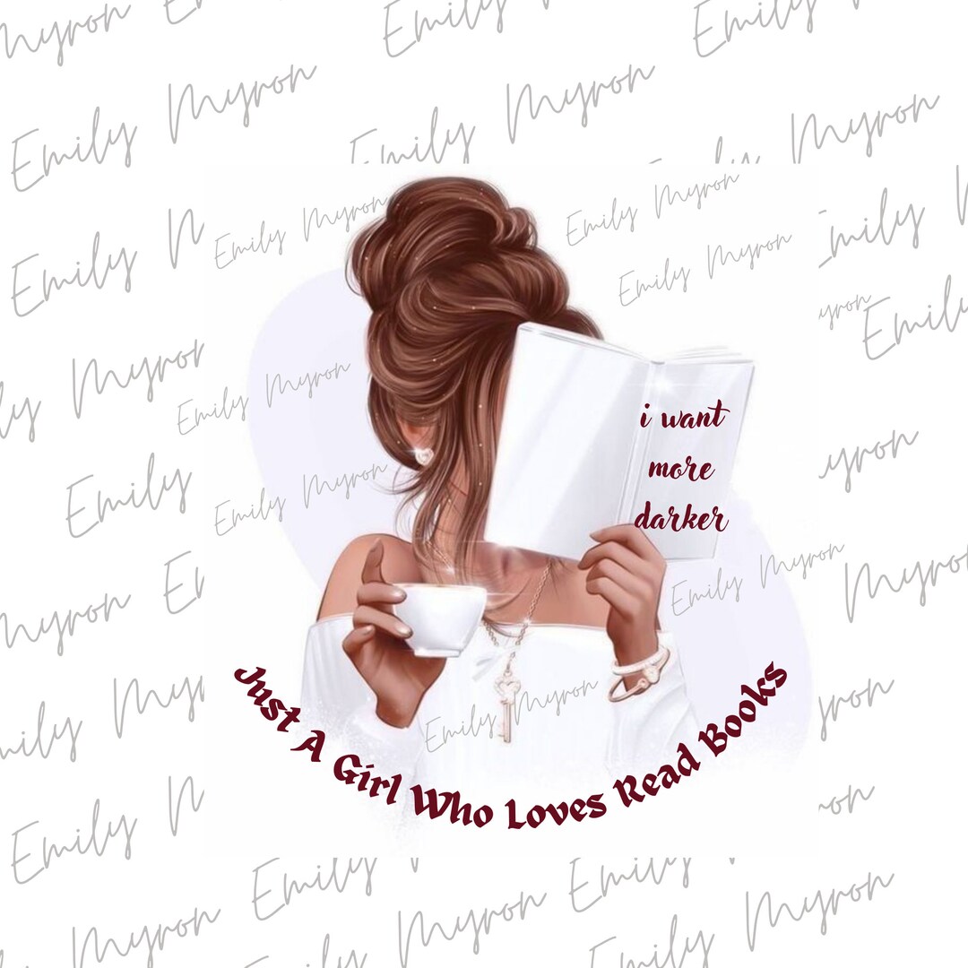 Dark Romance Reader PNG: Girl Reading Design (digital Download) - Etsy