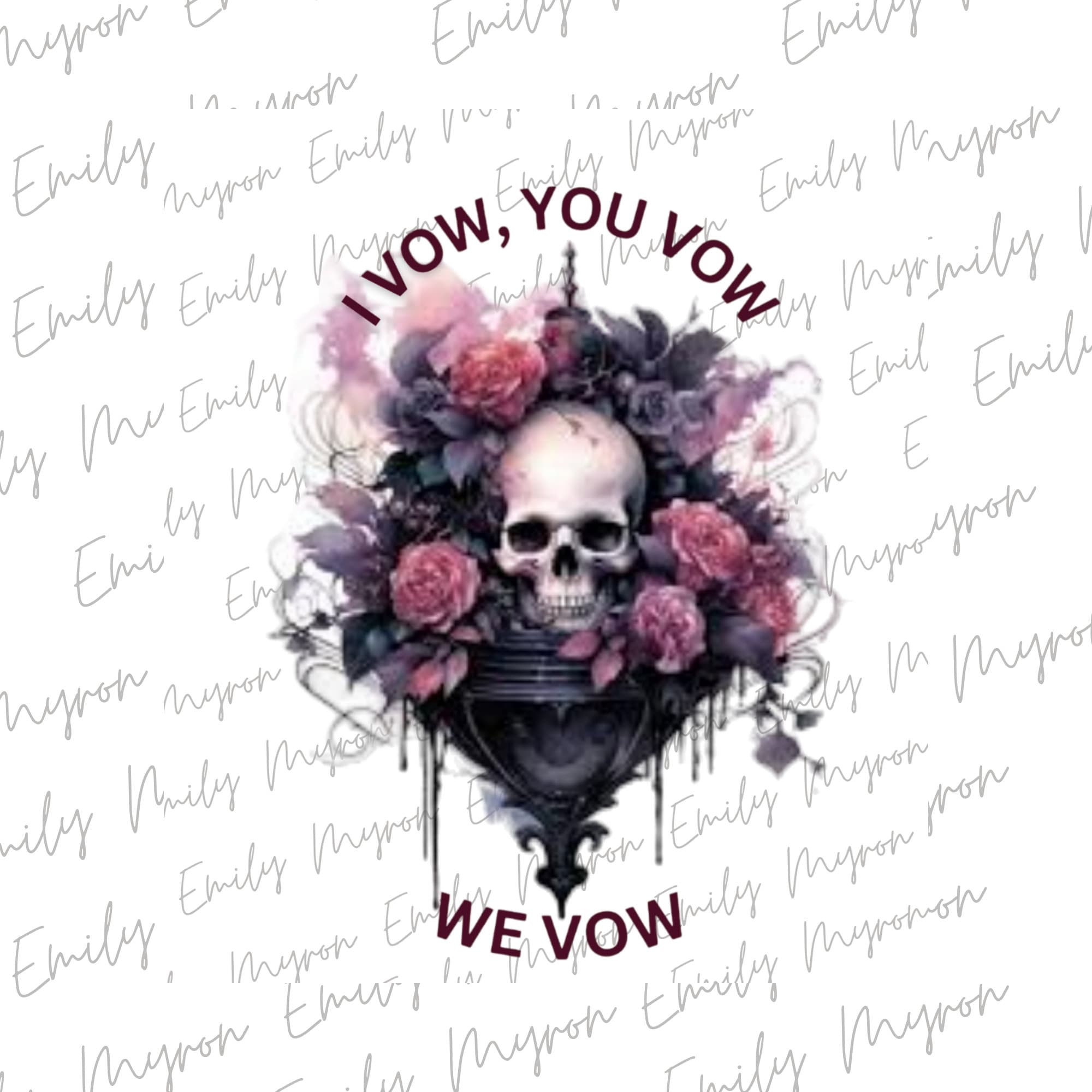 I Vow, You Vow, We Vow Dark Romance Reader Sublimation Design Reading ...