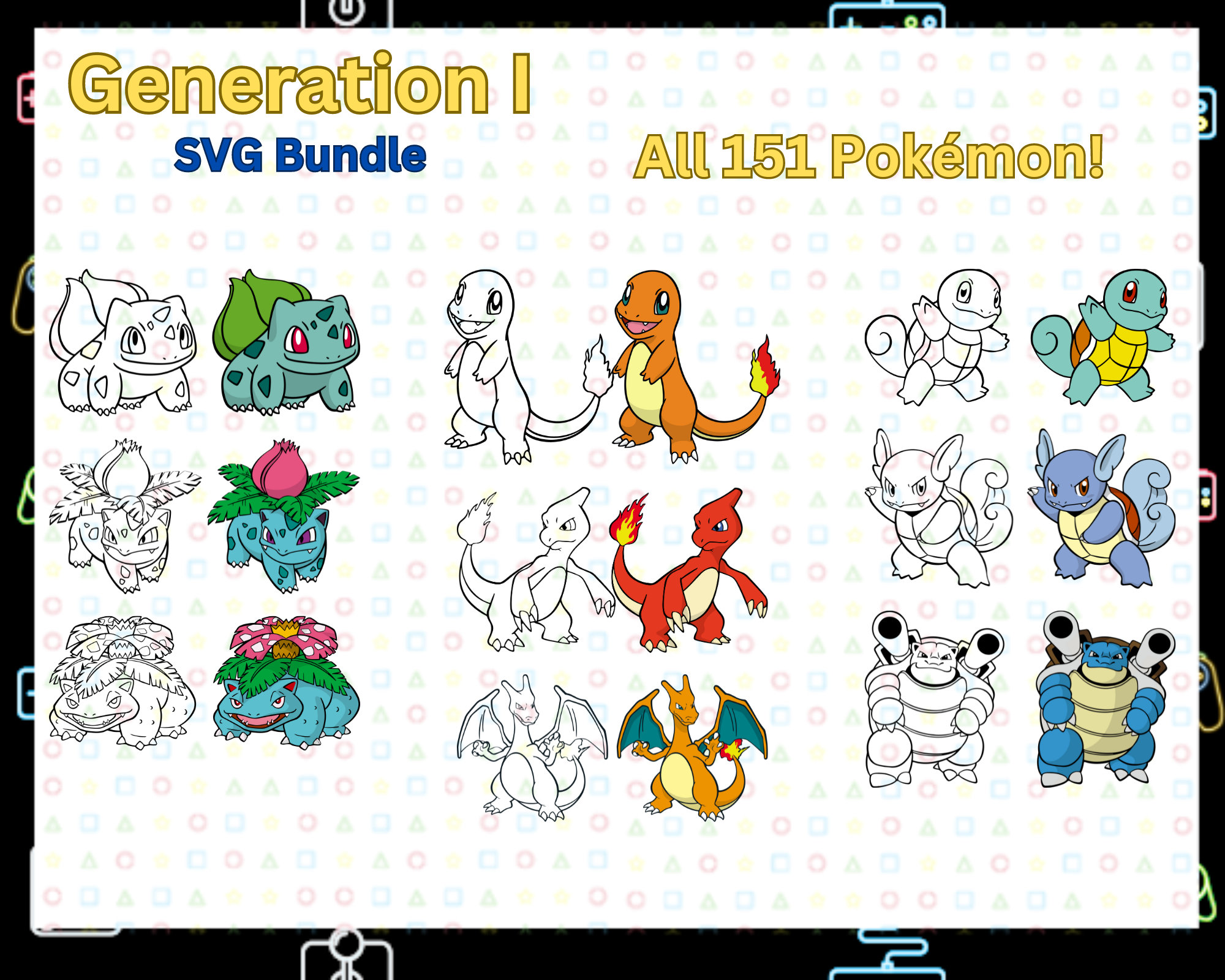 Gotta Craft 'em All: the Ultimate 151 Pokémon SVG Bundle! Includes ...