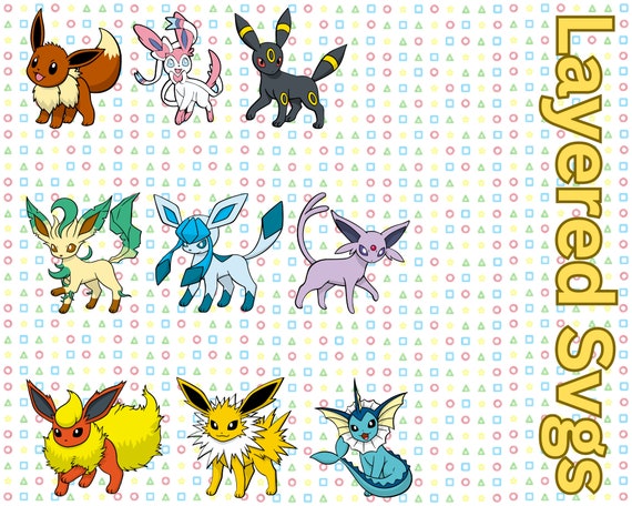 Eeveelutions Size Chart