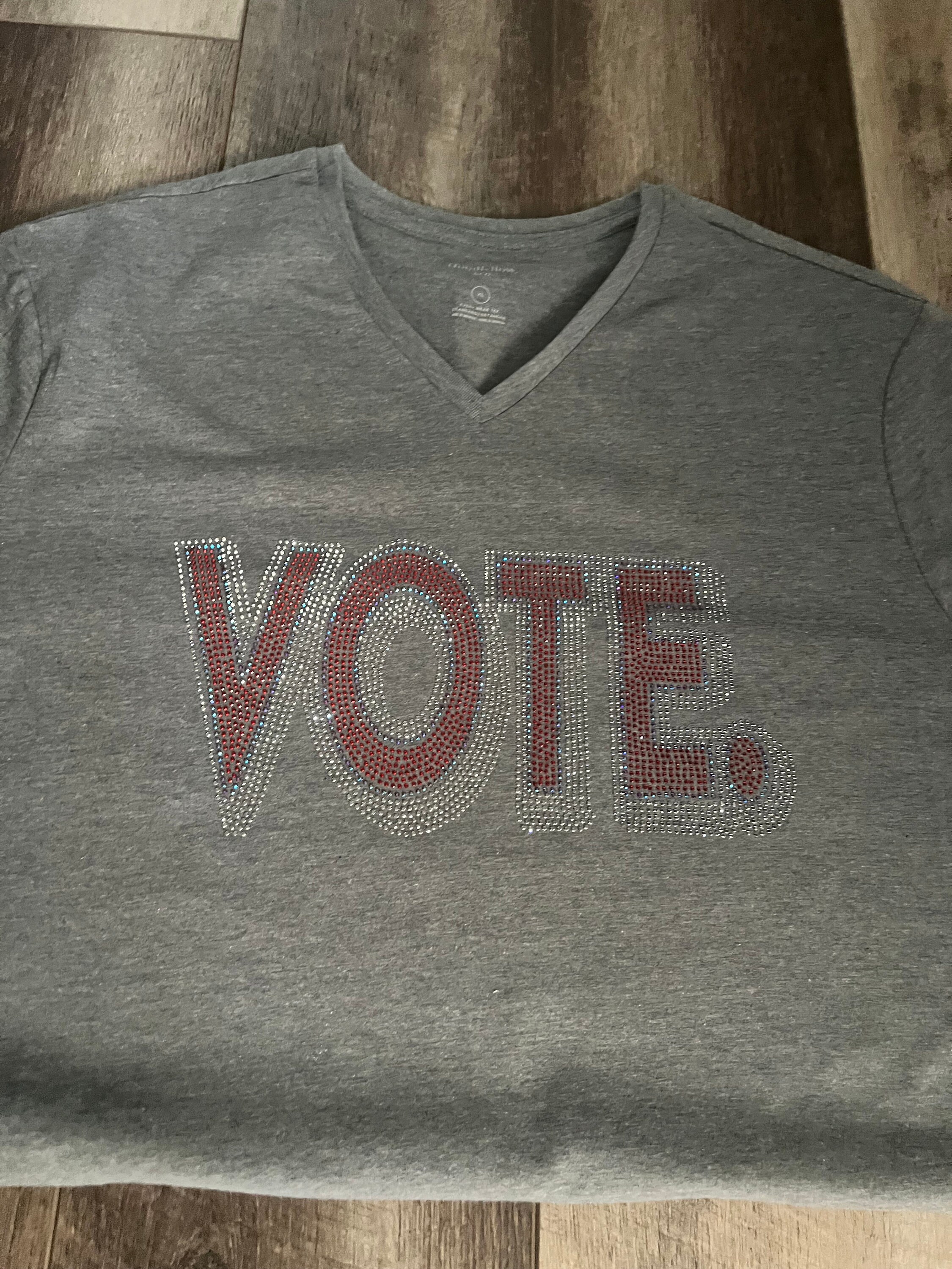 VOTE. PERIOD Digital Rhinestone Template Ss6 Hotfix Rhinestones SVG ...