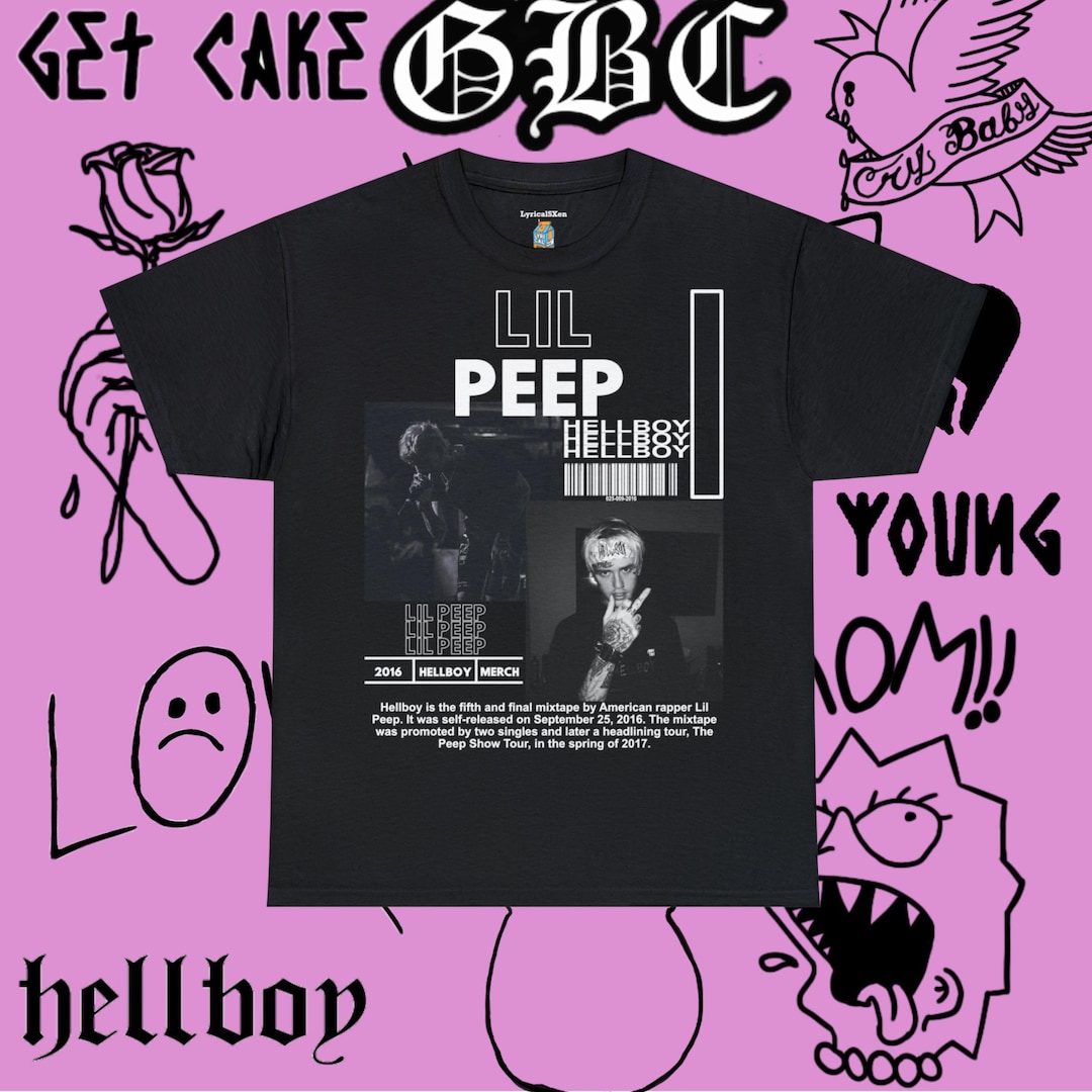 Lil Peep T-shirt Hellboy Crybaby T-shirt Lyrical Sxen Trendy Shirt ...