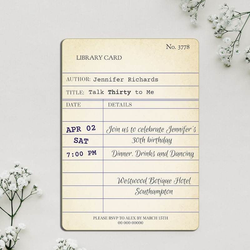 Library Cards - Etsy