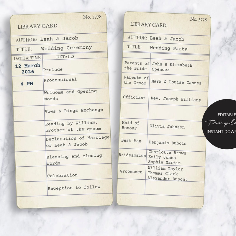 Library Wedding Invitations - Etsy