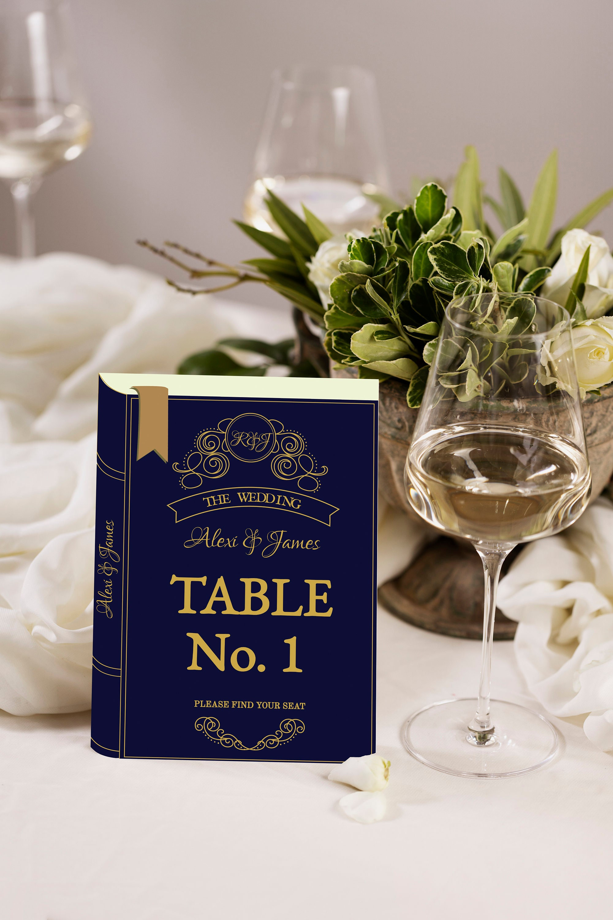 Wedding Table Numbers Printable, Table Numbers Template, Fairytale Book ...