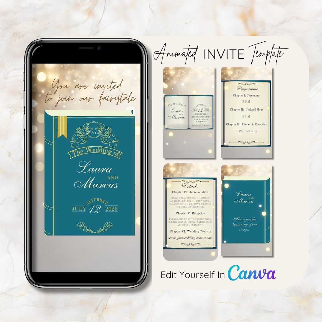Wedding Animated Invitation Template, Book Wedding Video Invitation ...