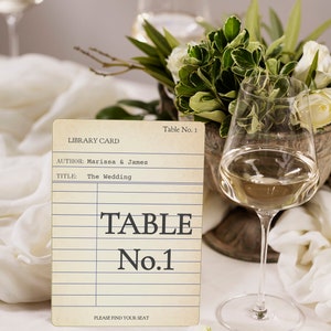 Wedding Table Numbers Printable, Table Numbers Template, Vintage ...