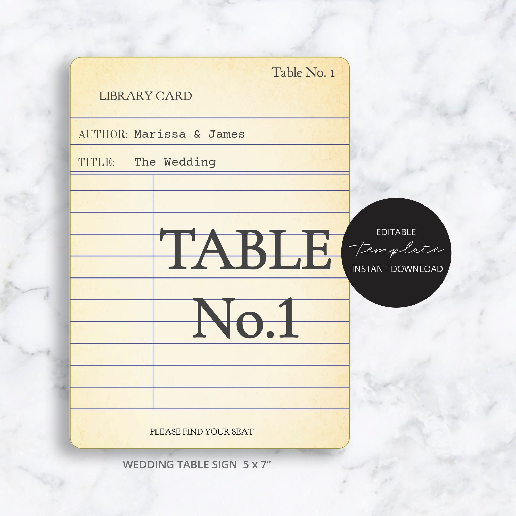 Wedding Table Numbers Printable, Table Numbers Template, Vintage ...