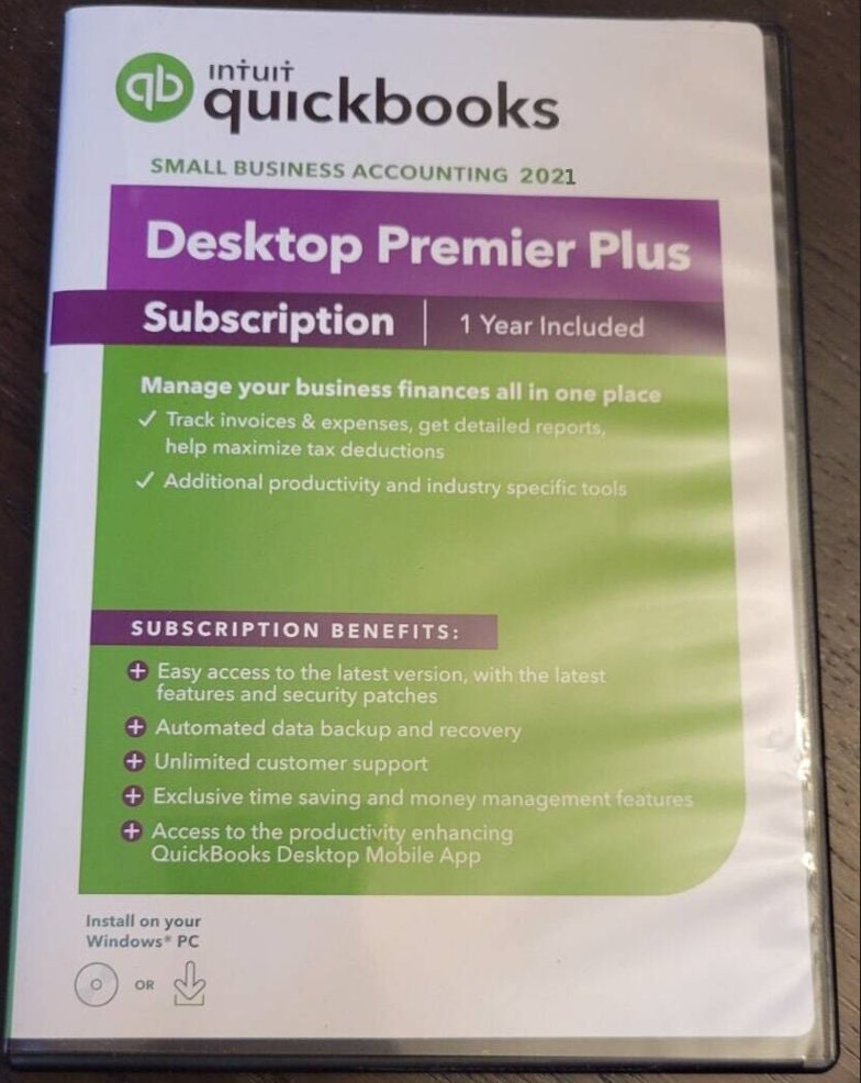 Quickbooks Desktop Premier 2021 Full USA Version Lifetime - Etsy Canada