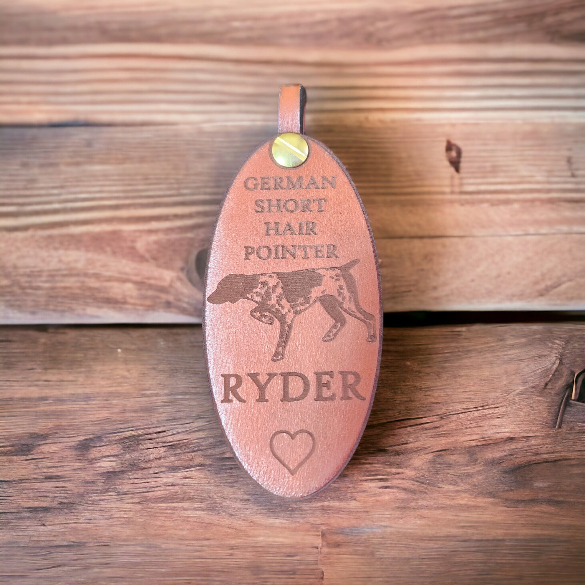 Customizable Leather Name Tag - Etsy