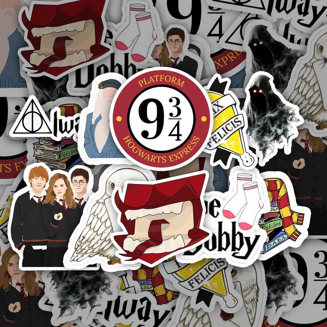 Buy 10 Pc Harry Potter Themed Stickers | Assorted Sticker Pack + 1 ...