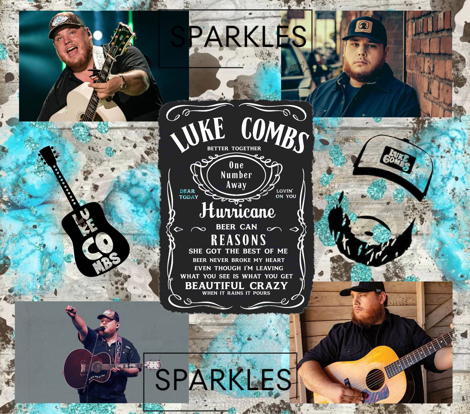 Luke Combs Sublimation - Etsy