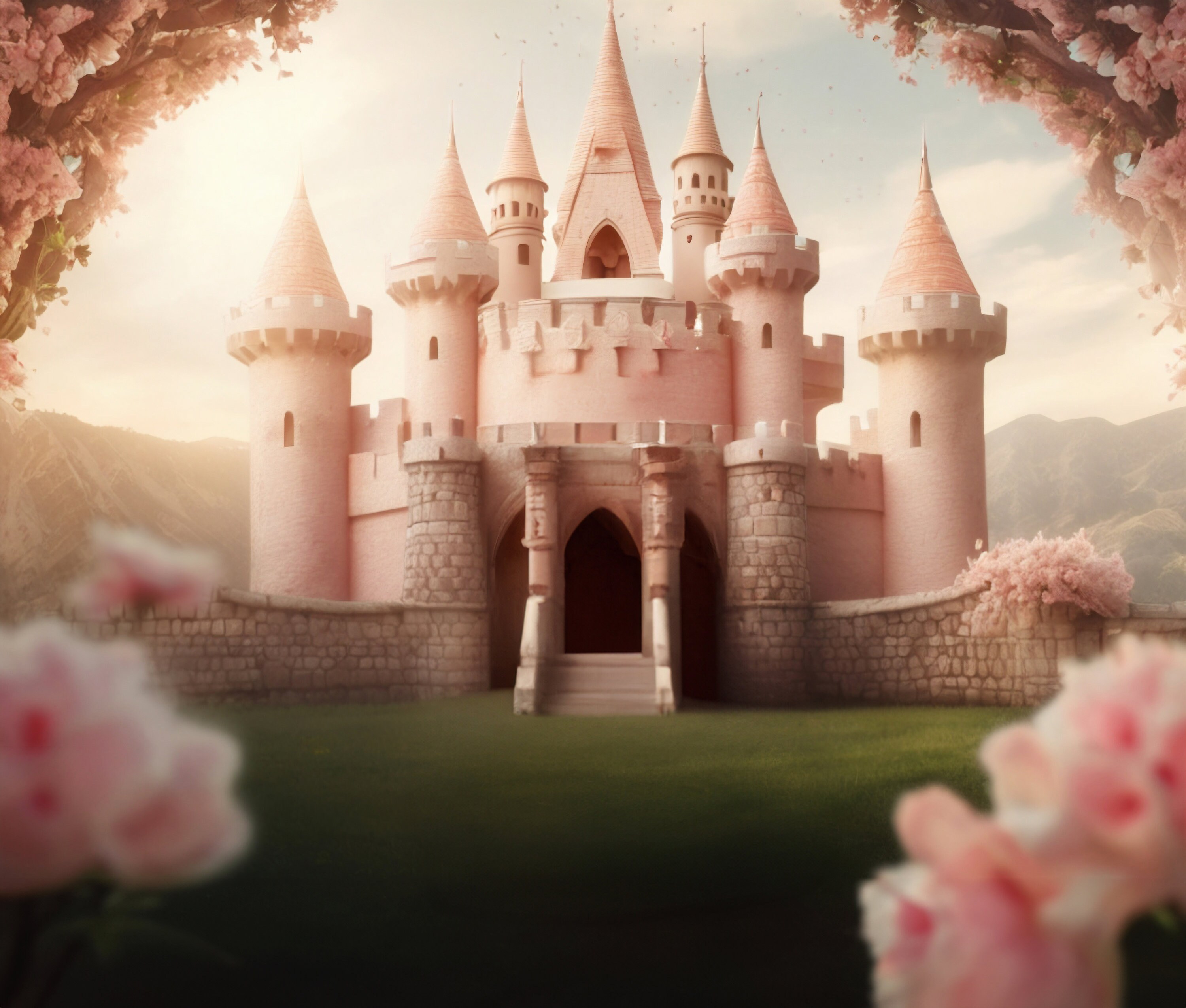 Princess Peach Inspired Digital Background for Composites - Etsy