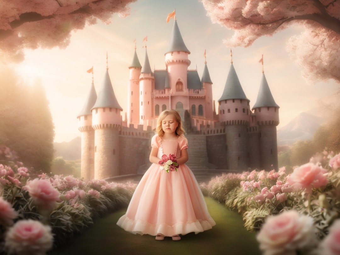 Princess Peach Inspired Digital Background for Composites - Etsy