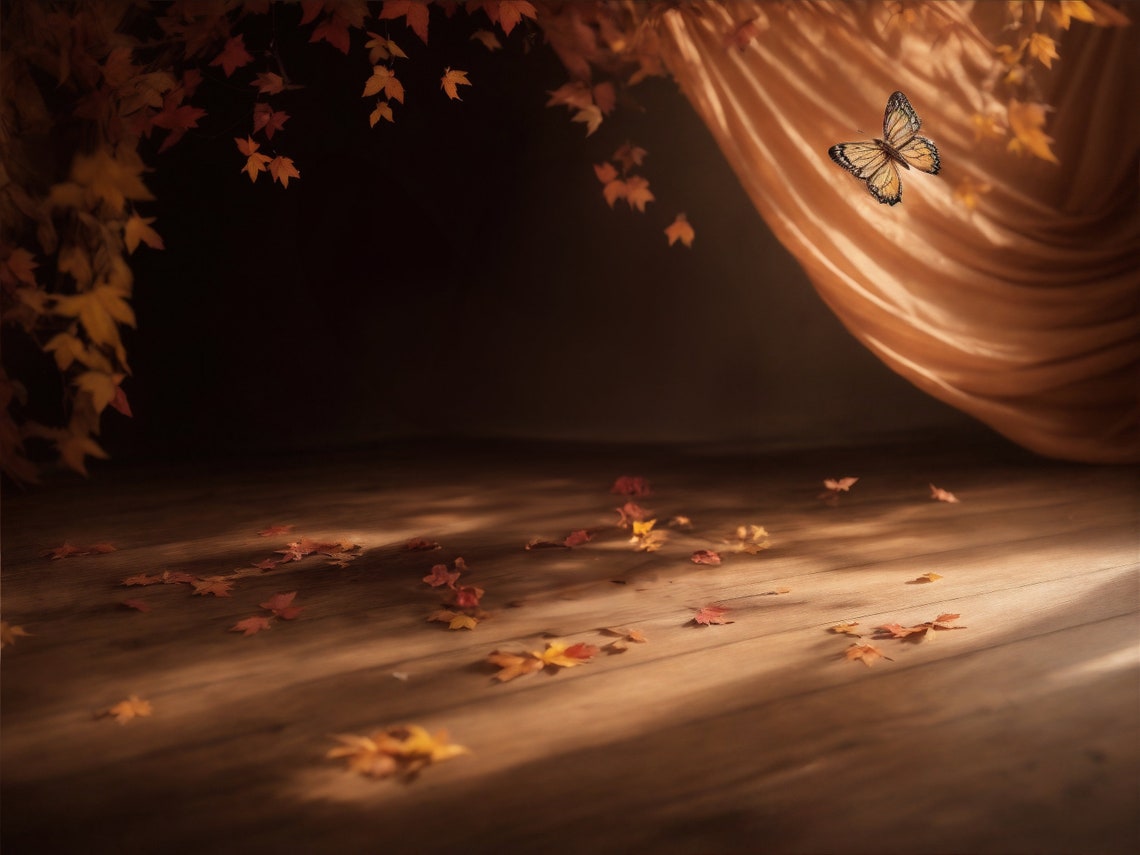 Digital Fall Foliage Studio Backgrounds: Instantly Download and Infuse ...