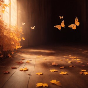 Digital Fall Foliage Studio Backgrounds: Instantly Download and Infuse ...