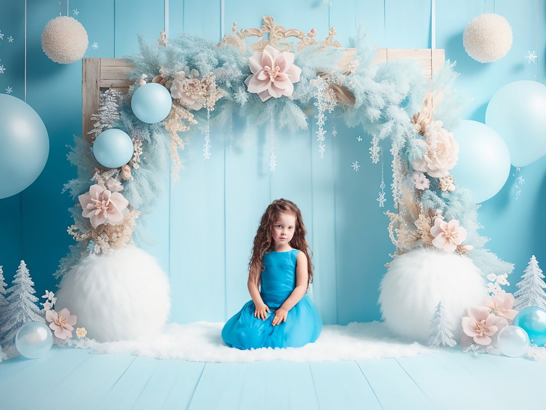 Frozen Theme Digital Backdrop for Photography - Etsy